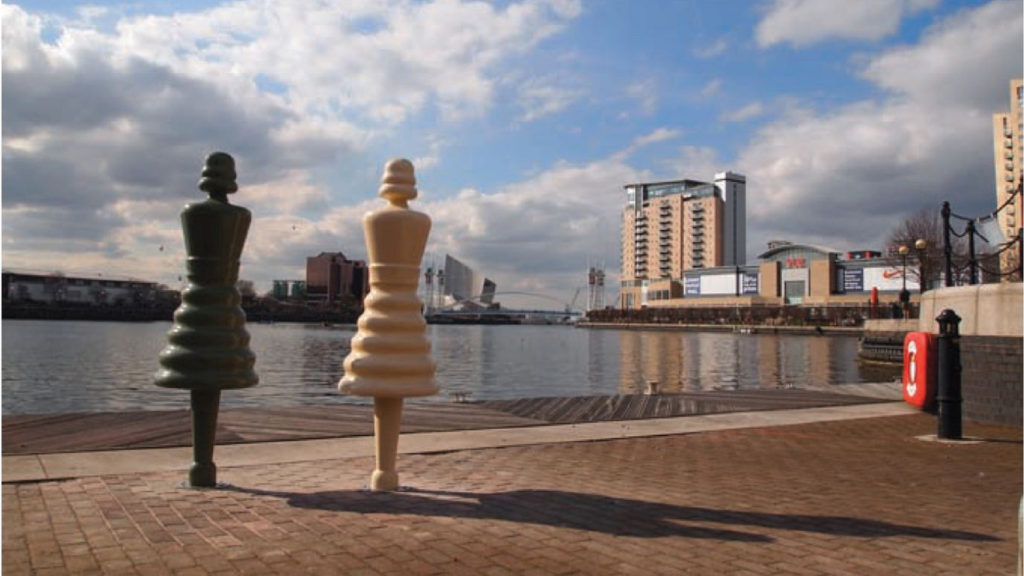 Salford Quays Factory Girls- Public Art - Vitreous Enamel - Trico